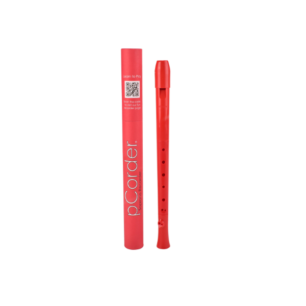 Kèn Soprano Recorder, Plastic, Red – Adams-music
