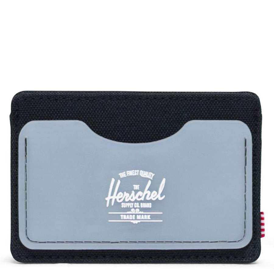 Phụ kiện du lịch Herschel Charlie Rubber RFID Wallet S Black/Clear ...