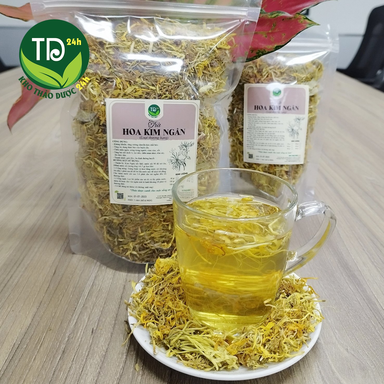 Trà hoa kim ngân, thanh nhiệt, giải độc, hạ đường huyết, giảm mụn, lợi – khothaoduoc24h