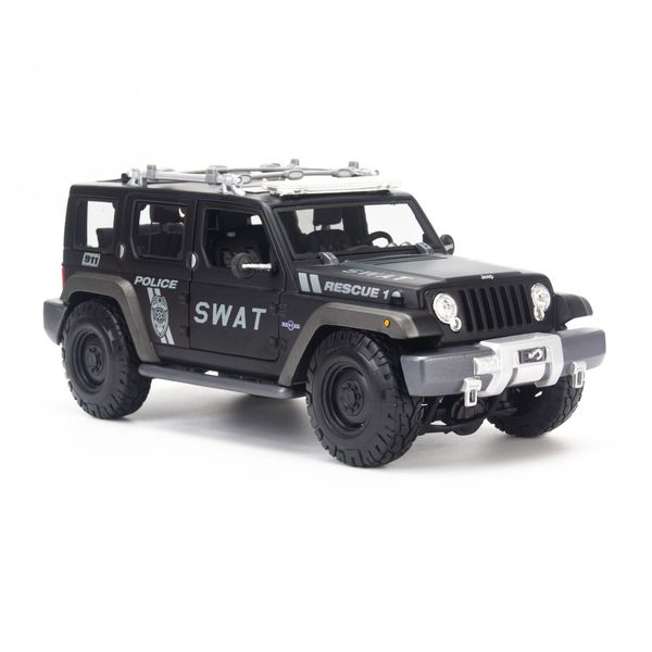 Mô hình xe ô tô Jeep Rescue Concept Police Dull Black 1:18 Maisto – Cửa ...