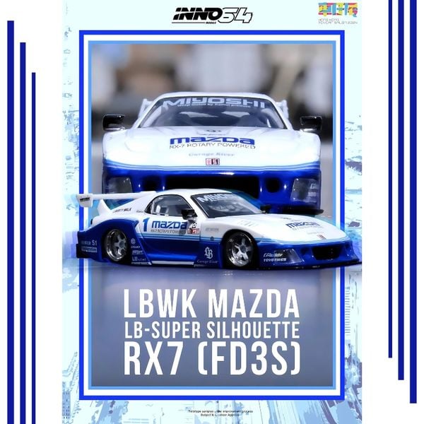 Mô hình xe Mazda RX7 LB-Super Silhouette LBWK 1:64 INNO64 – Cửa hàng ...