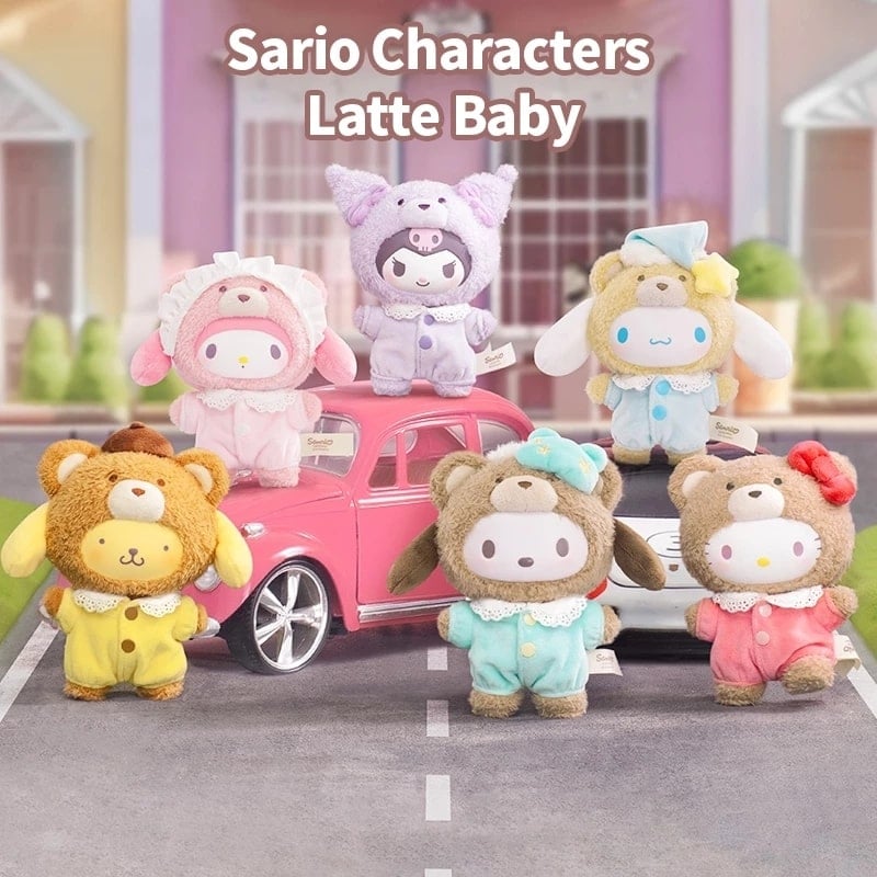 Mô hình Blind box Móc khóa Gấu Bông Sanrio Character Latte Baby TOPTOY ...
