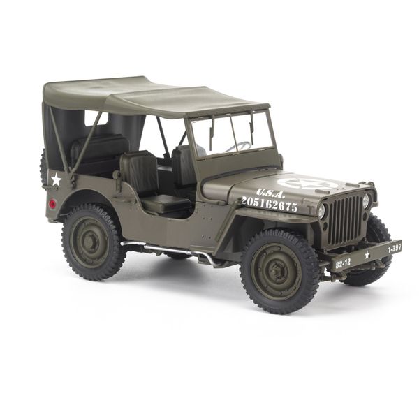 Mô hình xe ô tô Jeep 1941 Willys Hard Top Edition 1:18 Welly -18055 ...