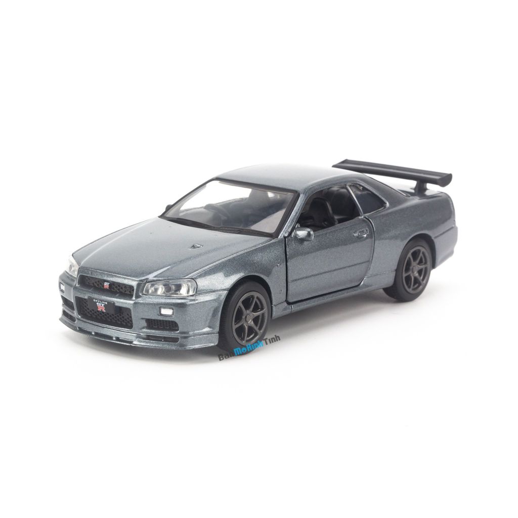 Mô hình xe Nissan Skyline R34 GT-R 1:36 Jackiekim – Toyzone.vn