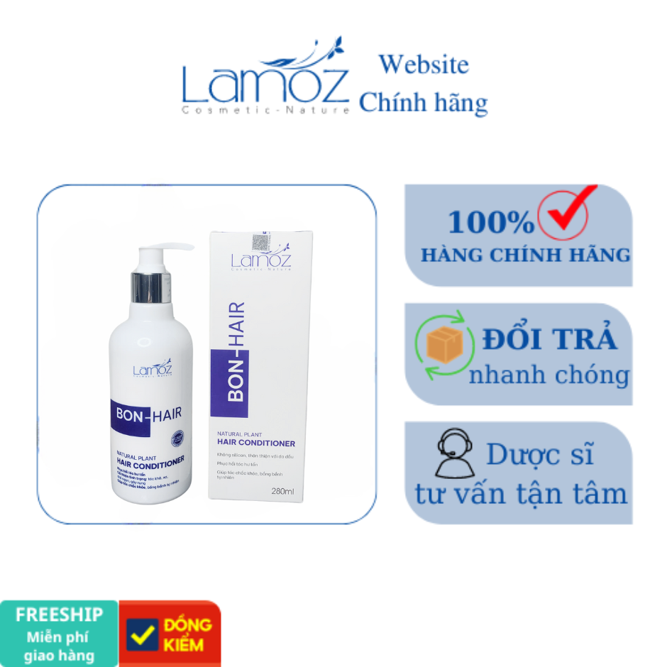 Lamoz Bon-Hair Natural Plant Hair Conditioner 280ml (dạng gel)