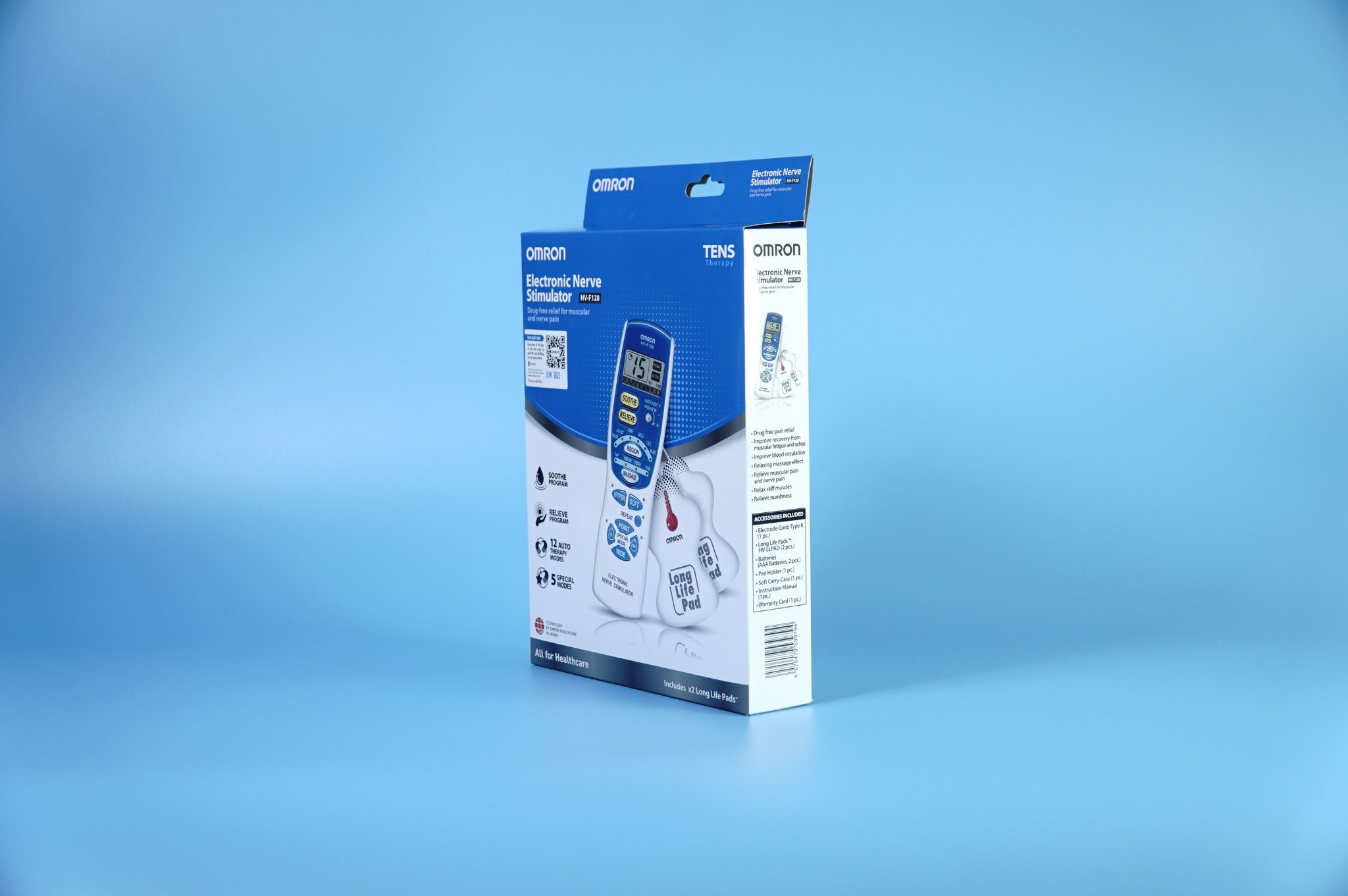 Máy massage xung điện trị liệu Omron HV-F128 giảm đau hiệu quả - RARMED