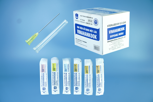 Hộp 100 đầu kim tiêm y tế VINAHANKOOK cho bơm tiêm - Cỡ 26G đến 18G ...