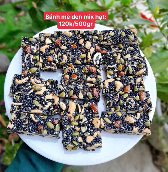 Bánh mè đen mix hạt dinh dưỡng 500gr – Hạt Dinh Dưỡng Tây Nguyên
