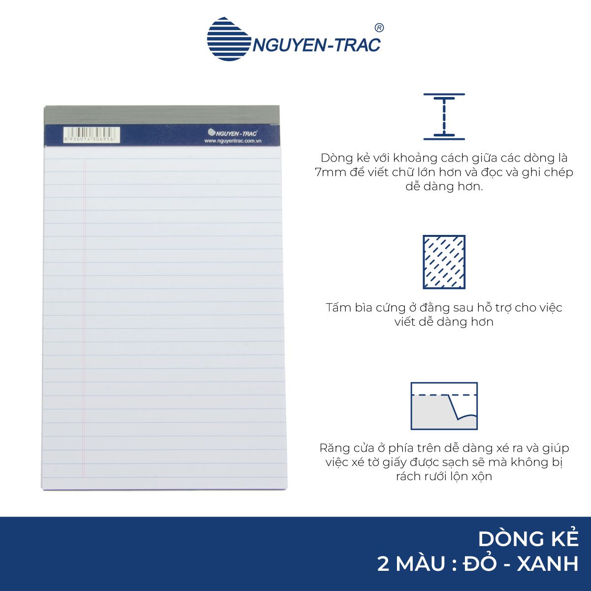 Perforating Notepad, Writing Pad – Nguyễn Trắc Stationary