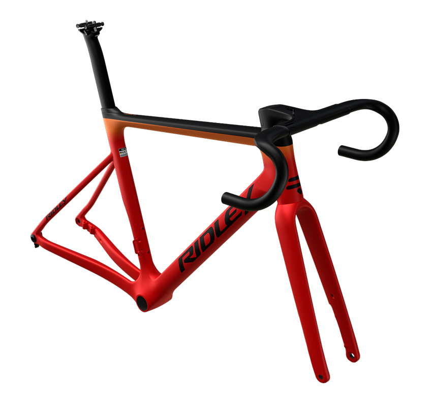 Khung xe đạp RIDLEY FALCN RSXe đạp RIDLEY FALCN RS - MATTE RED/ ORANGE ...