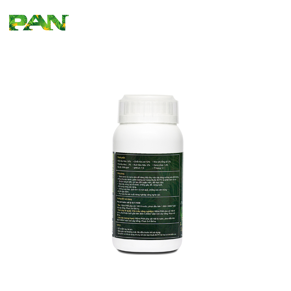 Chai 250ml Phân bón hữu cơ Nano Canxi Silic PAN – Phân bón hữu cơ Nano ...