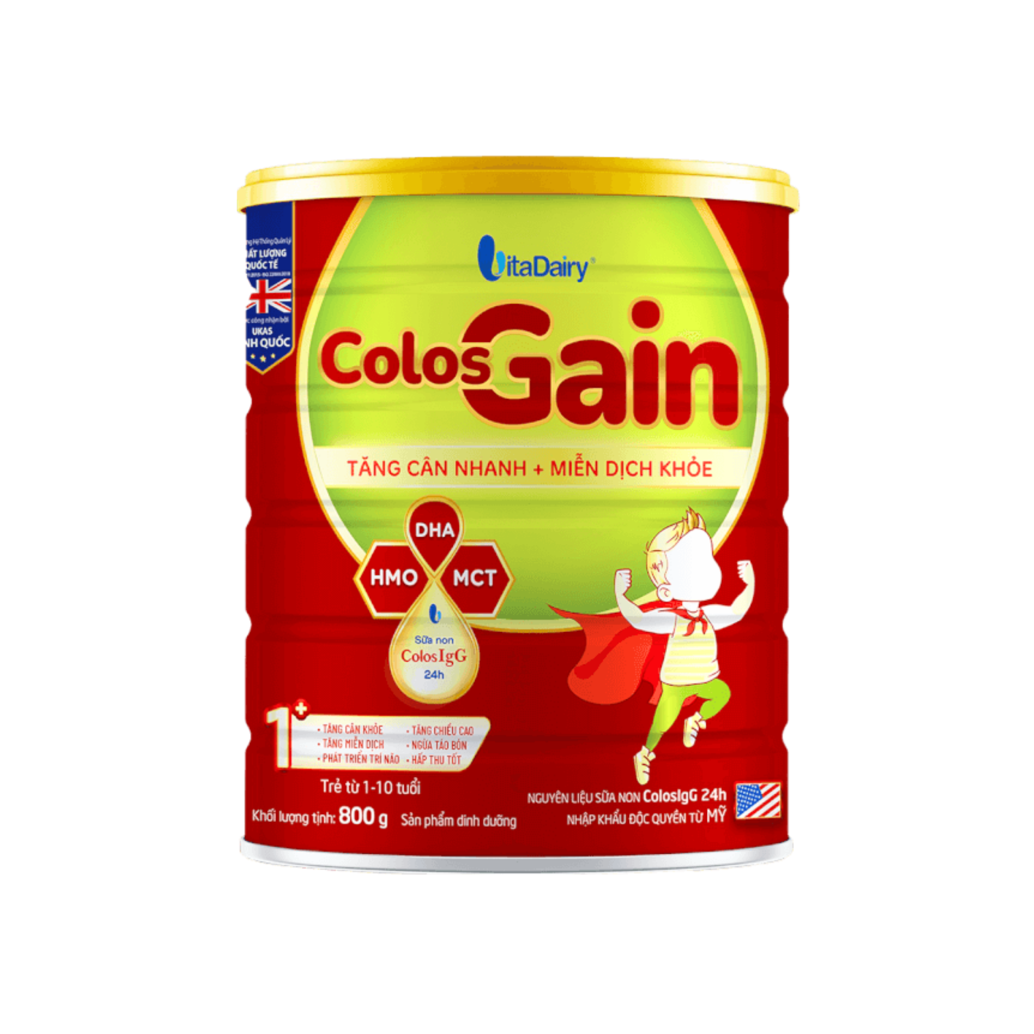 SỮA BỘT COLOS GAIN 1+ 800G – MayBack Mart - Thế Giới Mẹ & Bé