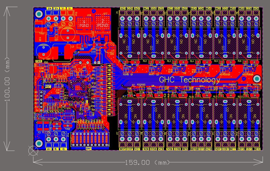 Module Modbus RTU Relay 12 Channels – GHC Technology
