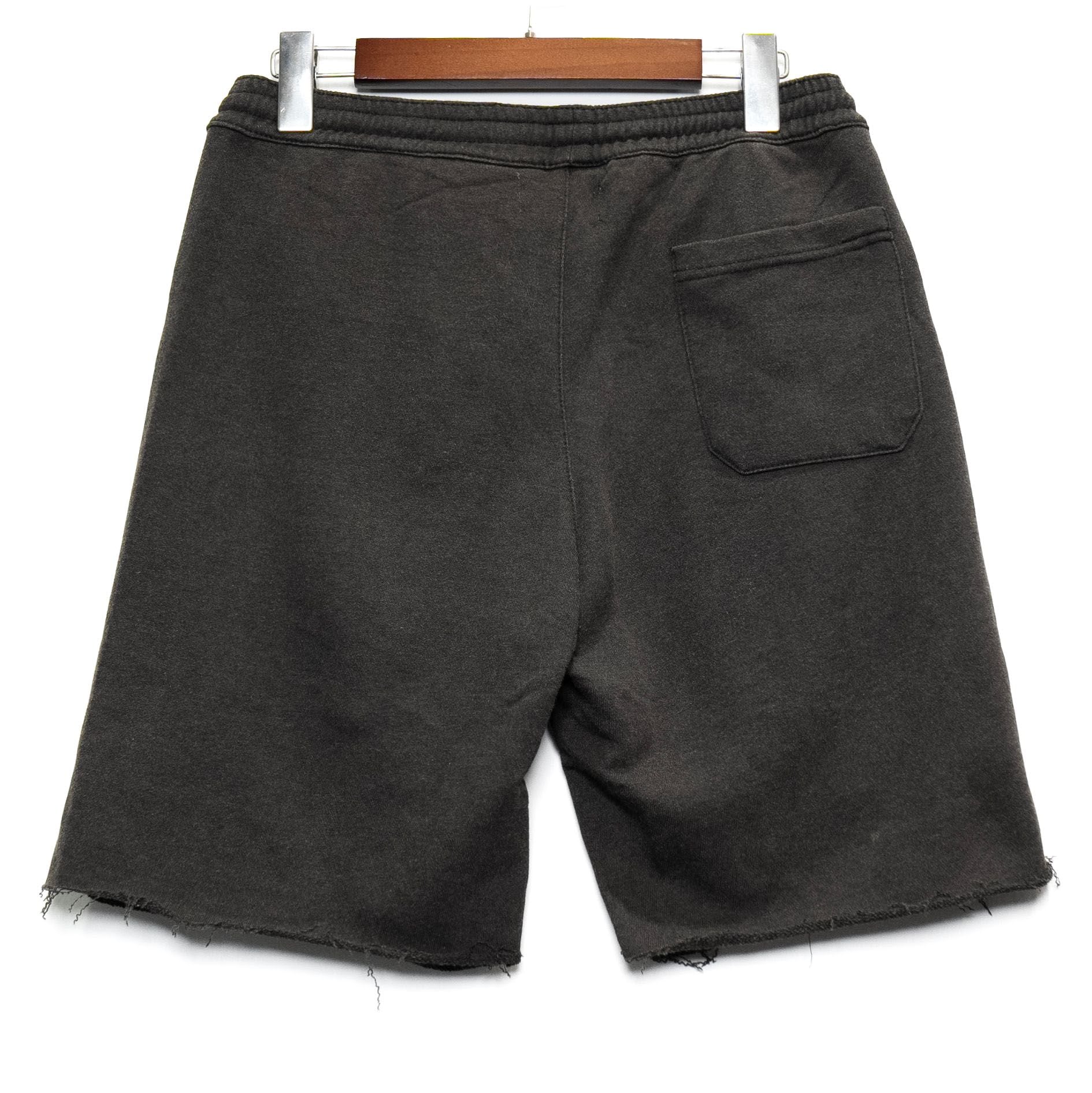 BLACK TERRY RAW SHORT - STAIN – Anicca Ready-made