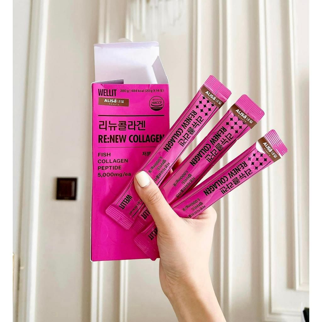 Collagen Peptide Cá Tái Tạo Trẻ Hóa Làn Da Renew Collagen WELLIT Hàm L ...