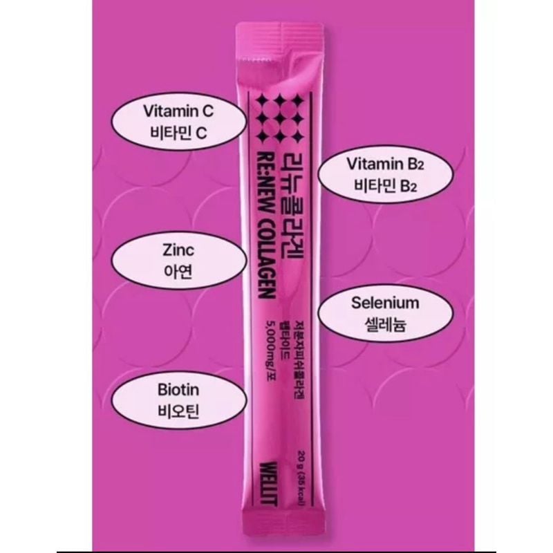 Collagen Peptide Cá Tái Tạo Trẻ Hóa Làn Da Renew Collagen WELLIT Hàm L ...