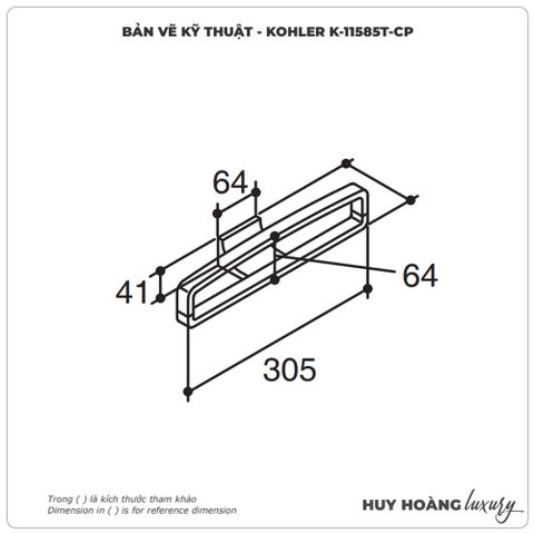 Móc treo khăn nhà tắm KOHLER K-97499T-2MB cao cấp - Bền bỉ theo thờ ...