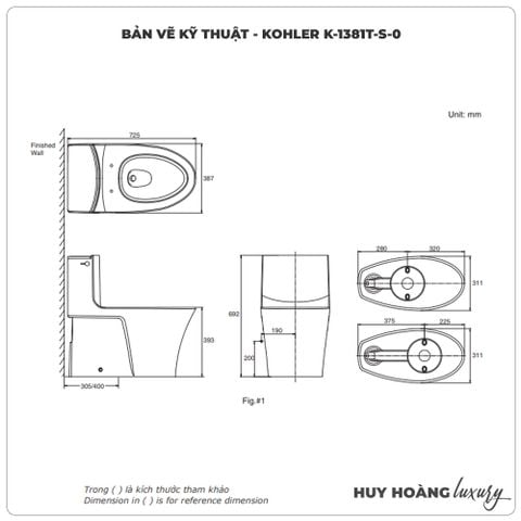 Bồn cầu Kohler: Đẳng cấp và Tiện nghi tại HUY HOÀNG LUXURY