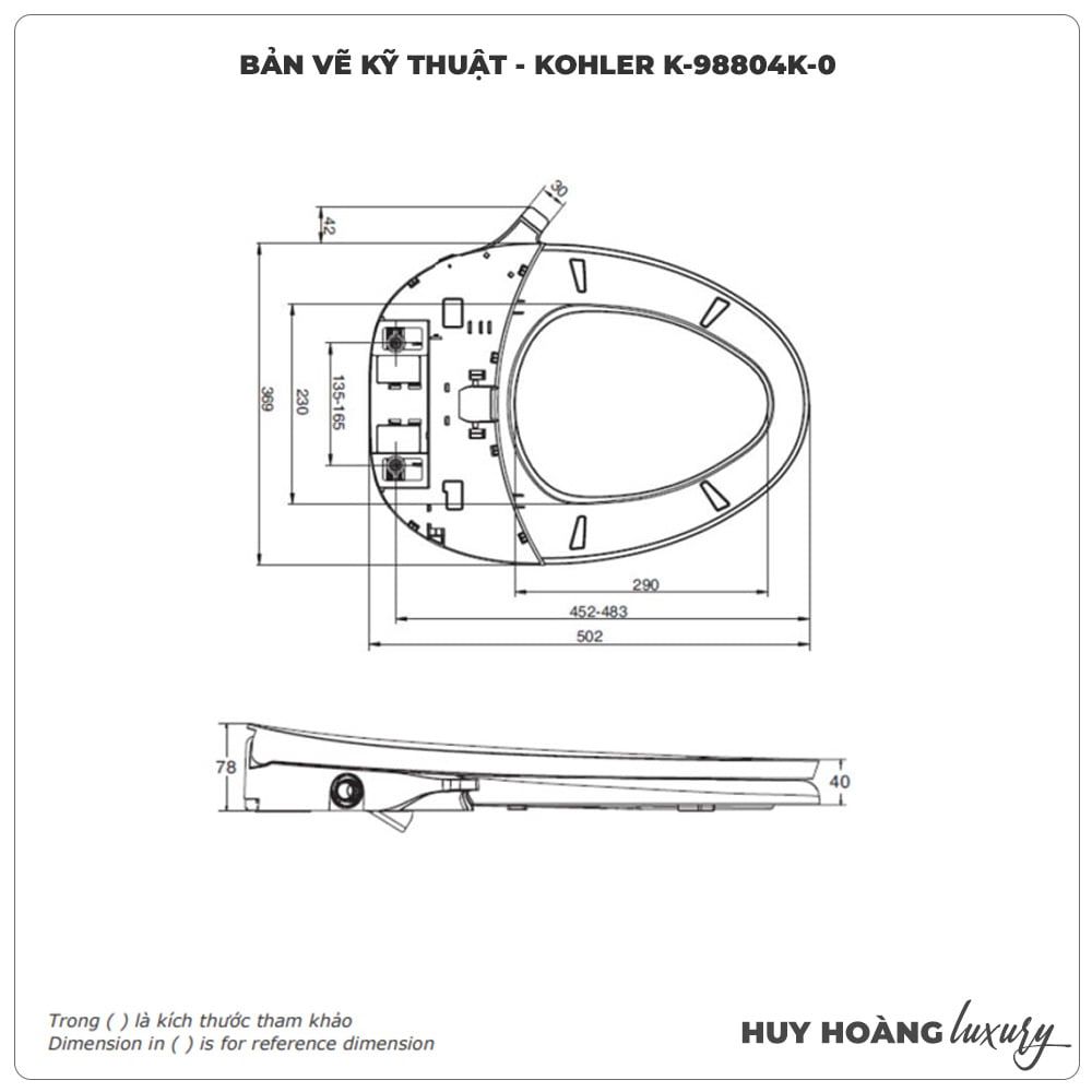 Nắp bồn cầu rửa cơ KOHLER K-98804K-0 (C3-030) ưu đãi khủng | Mua ngay