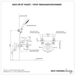 Vòi sen nóng lạnh TOTO TBS04302V/DGH108ZR cao cấp - Chính hãng