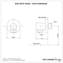 Cút nối tường TOTO TBW01014B cao cấp - Bền bỉ theo thời gian