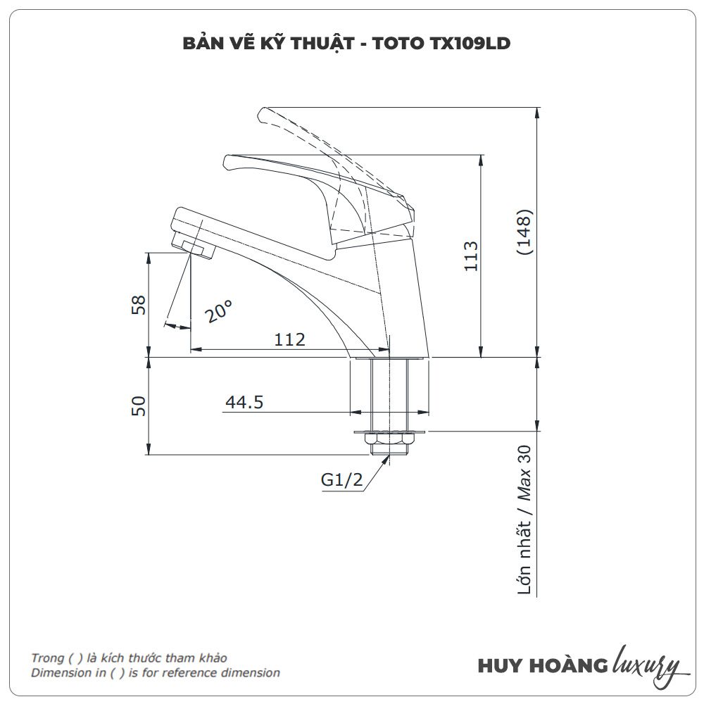 Vòi nước lạnh TOTO TX109LD - Nhập khẩu chính hãng