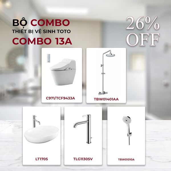 Combo thiết bị vệ sinh TOTO COMBO13A chính hãng TOTO Nhật Bản