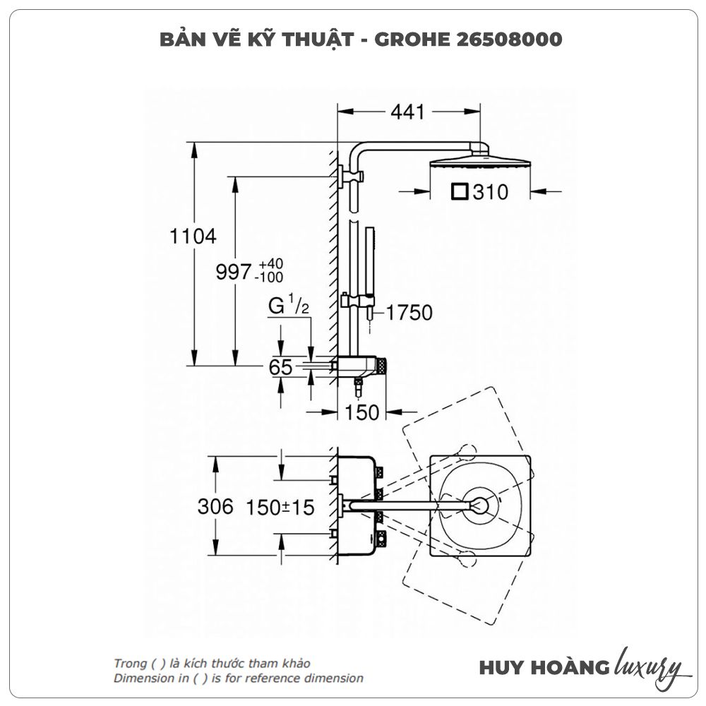 Sen cây nhiệt độ GROHE 26508000 - Chính hãng