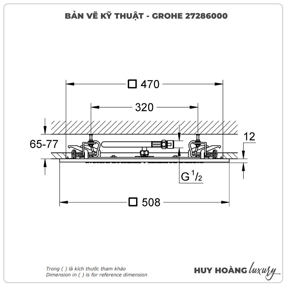 Bát sen âm trần GROHE 27286000 - Chính hãng