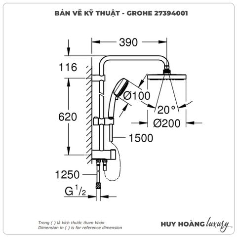 Sen cây nhiệt độ GROHE 26075000 - Chính hãng– HUY HOÀNG LUXURY