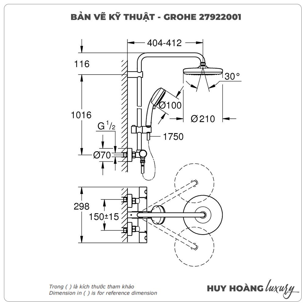 Sen cây nhiệt độ GROHE 27922001 - Chính hãng