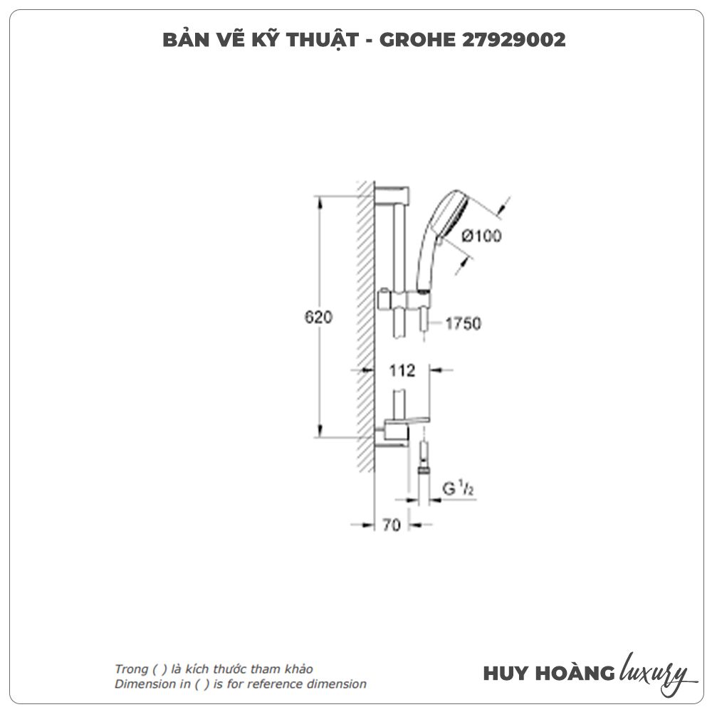 Bộ tay sen+thanh treo GROHE 27929002 - Chính hãng