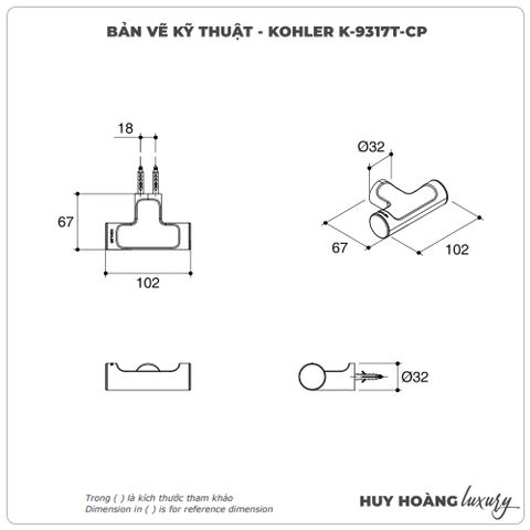 200+ mẫu móc áo KOHLER đẹp mê mẩn tại HUY HOÀNG LUXURY