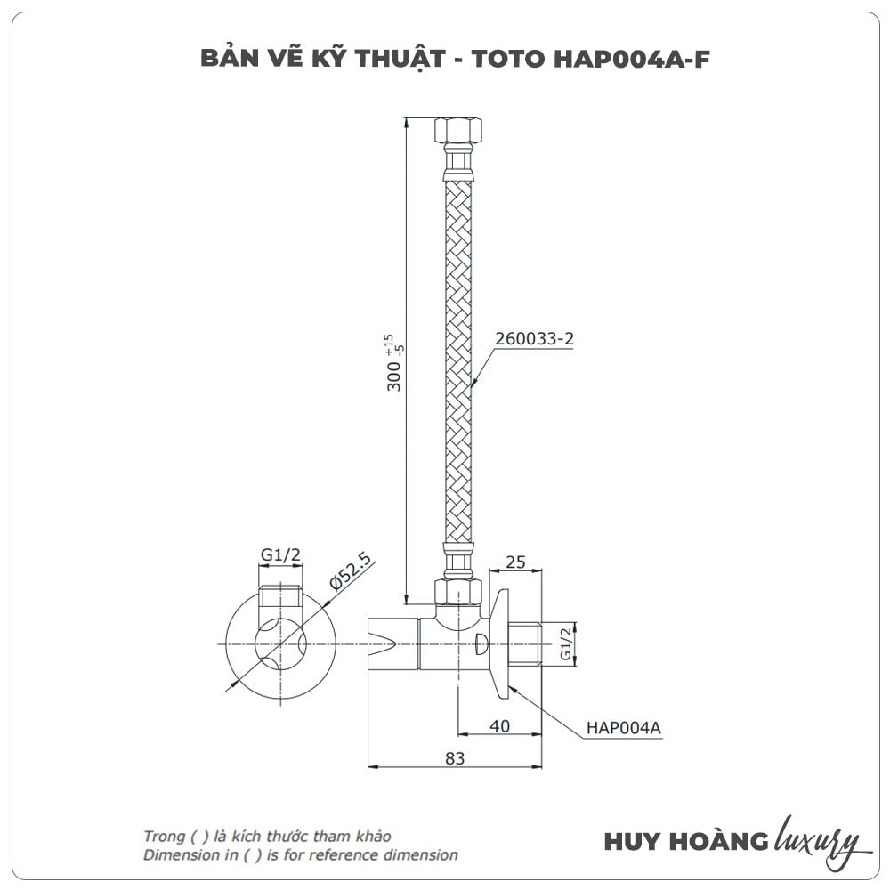 Van giảm áp TOTO HAP004A-F chính hãng | HUY HOÀNG LUXURY