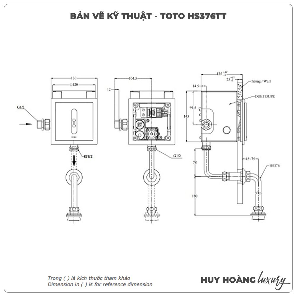 Ống nối van xả tiểu TOTO HS376TT cao cấp - Bền bỉ theo thời gian