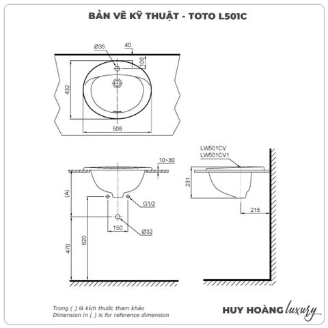 Lavabo dương vành TOTO L763 chính hãng, giá tốt | MUA NGAY– HUY HOÀNG ...