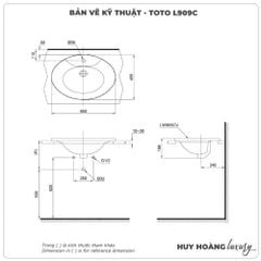 Chậu rửa mặt lavabo dương vành TOTO L909C chính hãng, giá tốt | MUA NG