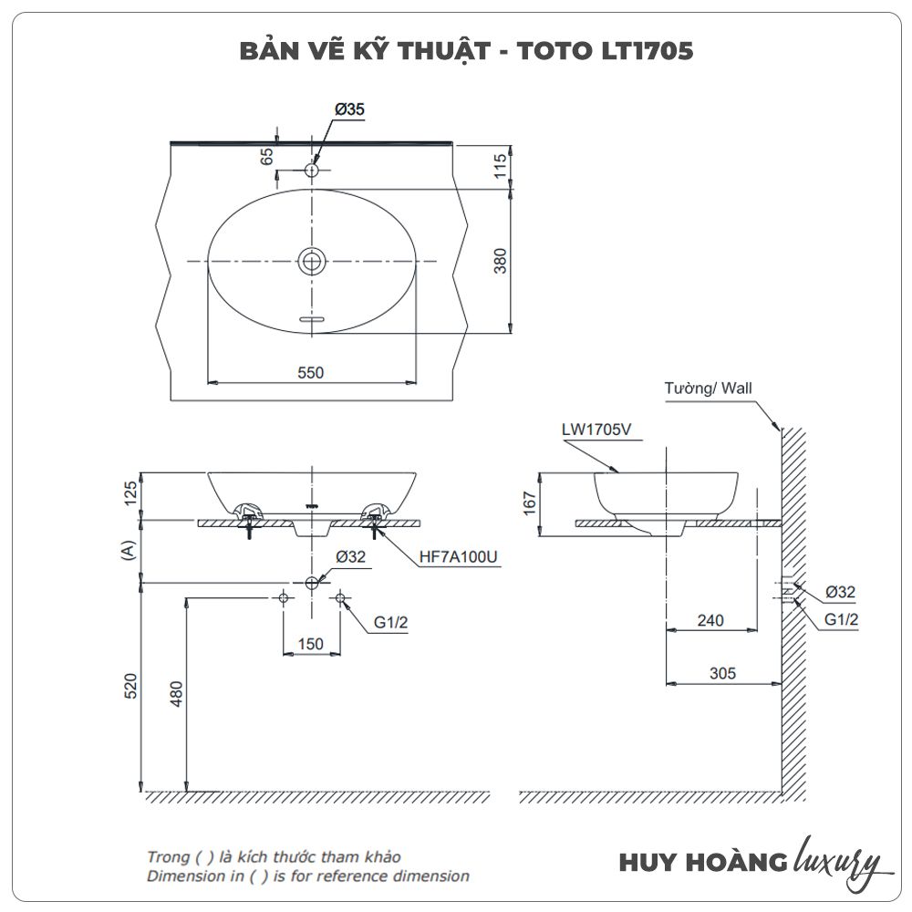Lavabo đặt bàn TOTO LT1705 chính hãng, giá tốt | MUA NGAY