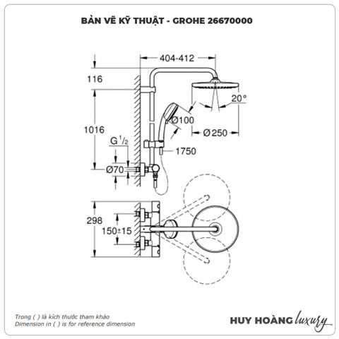 Sen cây nhiệt độ GROHE chính hãng, giá tốt nhất