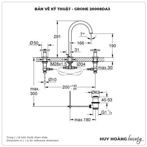 Vòi lavabo nóng lạnh cao cấp, chính hãng 100% tại HUY HOÀNG LUXURY