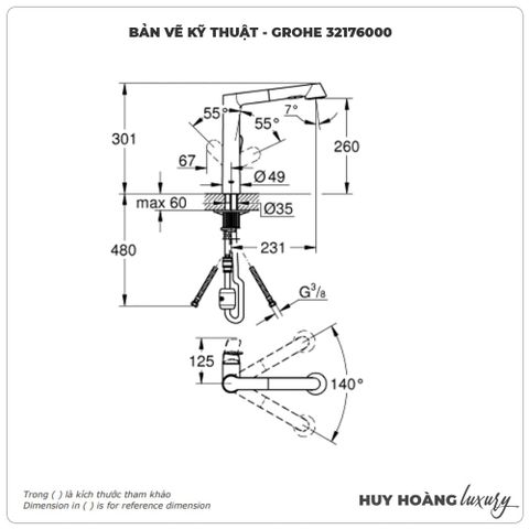 Vòi rửa chén bát chính hãng, ưu đãi lên đến 40%