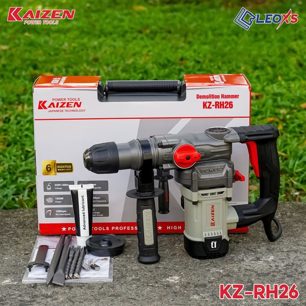 MÁY KHOAN ĐỤC BÊ TÔNG KAIZEN 2 CHỨC NĂNG 26MM KZ-RH26 CHÂN PIN M21 ...