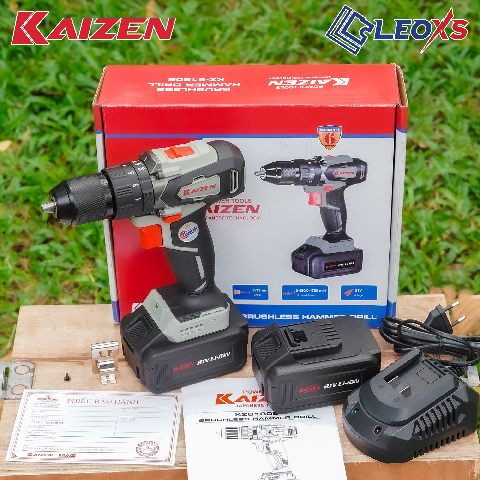 MÁY KHOAN PIN KAIZEN 3 CHỨC NĂNG 13MM MOTOR KHÔNG CHỔI THAN KZ-6180B – Kaizenpowertools.vn