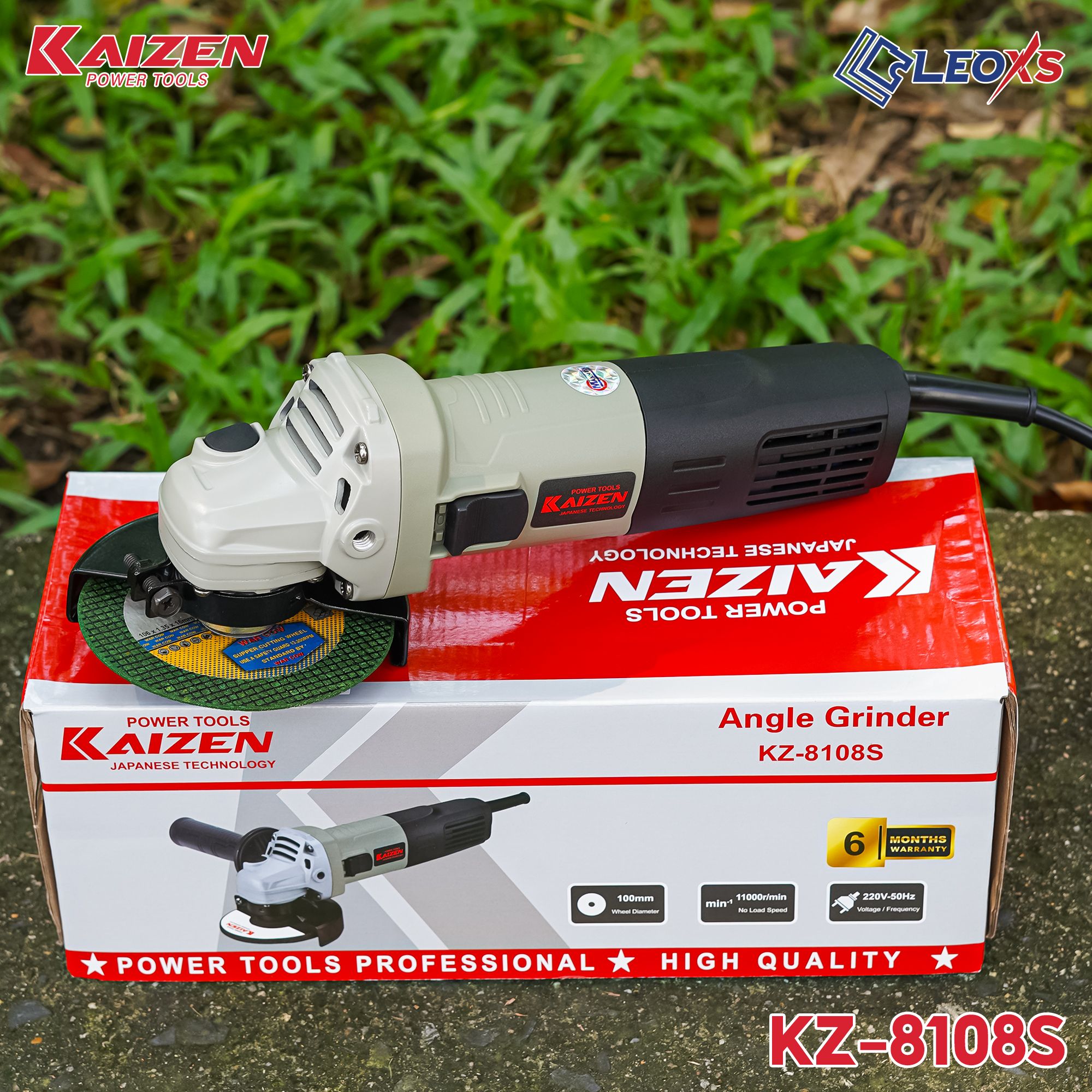 Máy mài Kaizen KZ-8108S cỡ đá 100mm công tắc trượt – Kaizenpowertools.vn