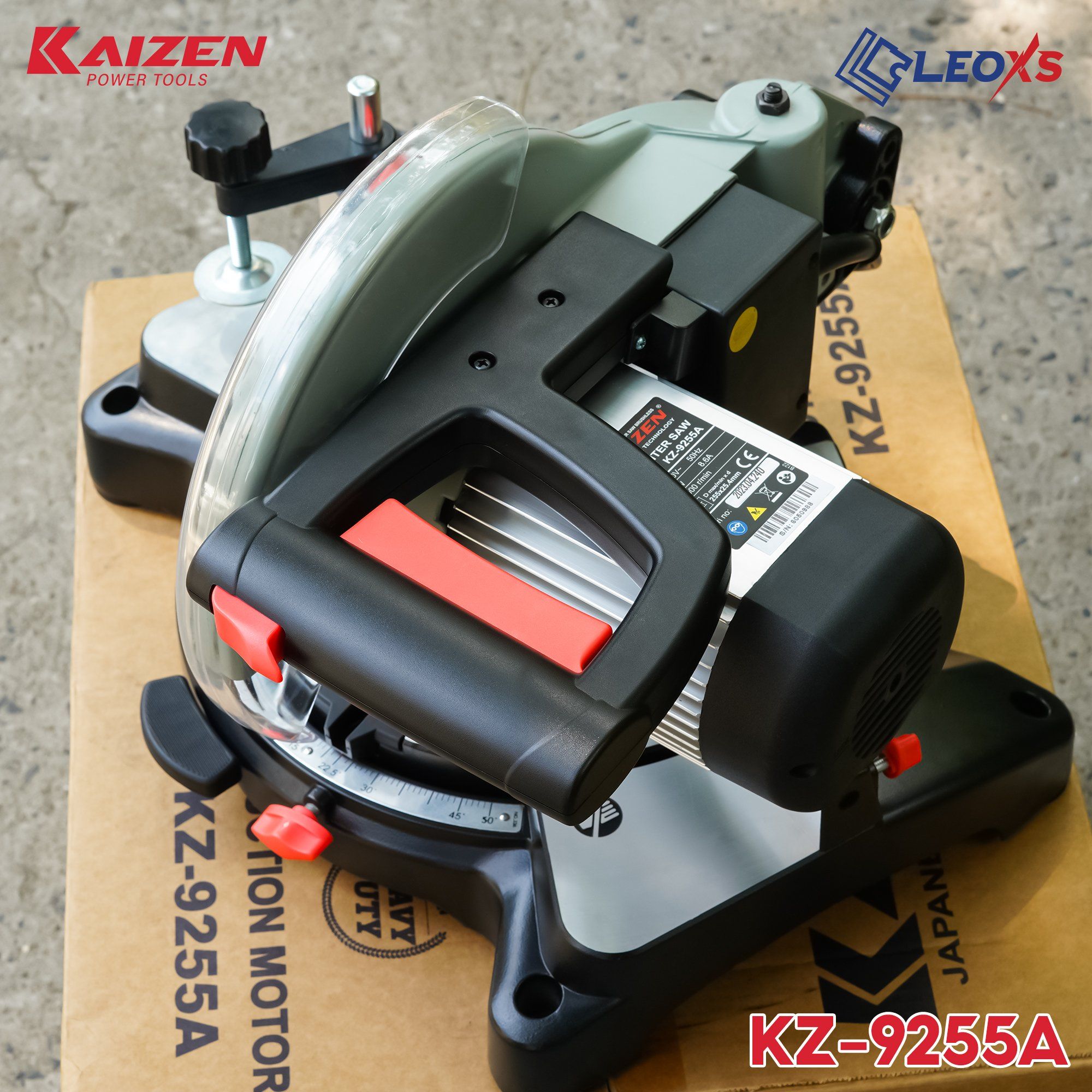 Máy cắt nhôm Kaizen KZ - 9255A lưỡi 255mm, motor từ không chổi than – Kaizenpowertools.vn