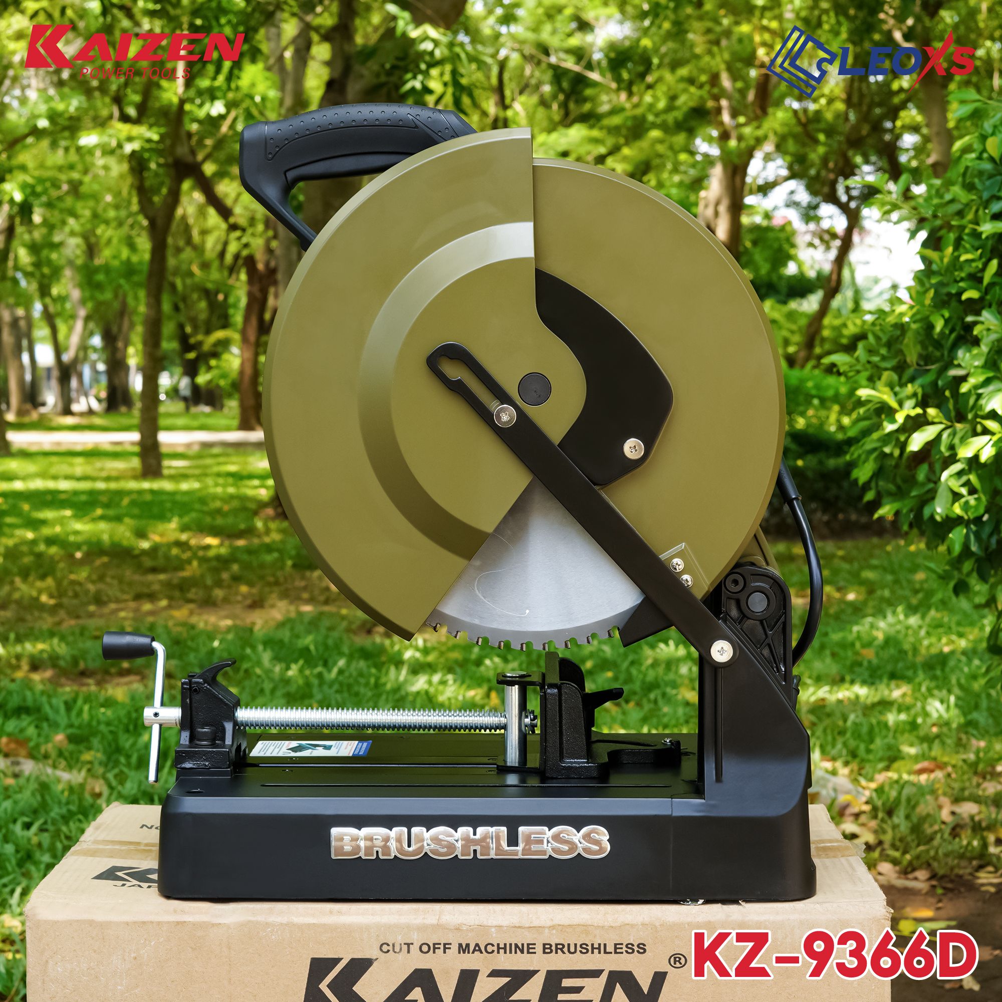 MÁY CẮT SẮT KAIZEN KZ - 9366D HỢP KIM 355MM KHÔNG CHỔI THAN – Kaizenpowertools.vn
