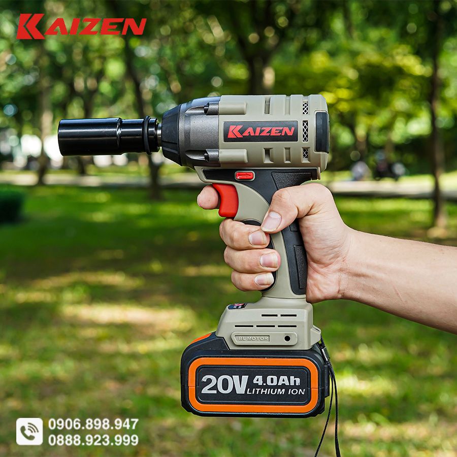 MÁY SIẾT BULONG KÈM BẮT VÍT KAIZEN, MOTOR KHÔNG CHỔI THAN KZ-620V – Kaizenpowertools.vn