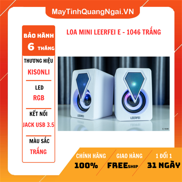 LOA MINI LEERFEI E - 1046 TRẮNG
