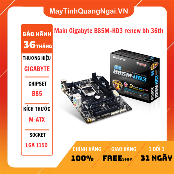 Main Gigabyte H85M-HD3 renew bh 36th