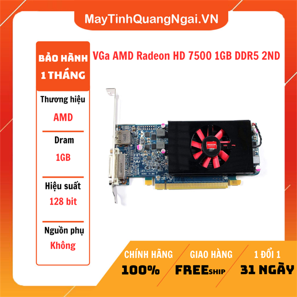 VGa AMD Radeon HD 7500 1GB DDR5 2ND